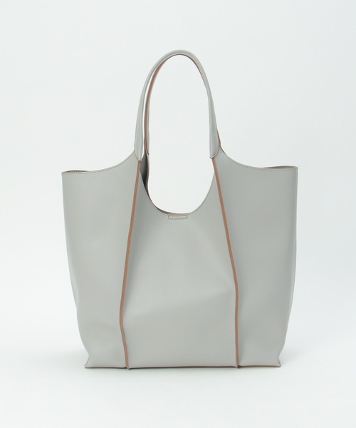 ikka（イッカ）の「PUハギビッグトートバッグ（トートバッグ）」 - WEAR