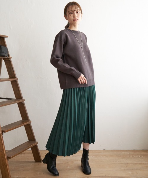 ikka（イッカ）の「ウーリッシュフラノプリーツスカート（スカート）」 - WEAR