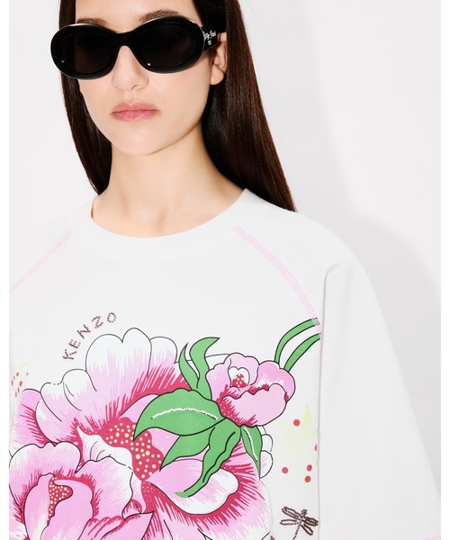 'KENZO Peonies' コットン Tシャツ（Tシャツ/カットソー）｜KENZO（ケンゾー）のファッション通販 - ZOZOTOWN
