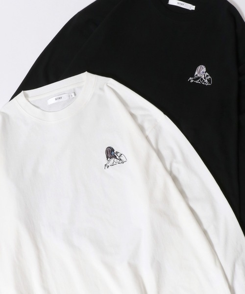 SITRY（シトリー）の「SITRY Girl Embroidery ＆ Illustration Back Print T-shirt/別注 ...