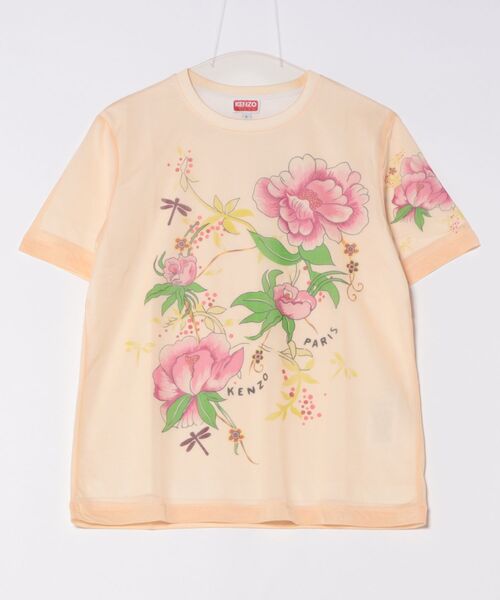 'KENZO Peonies' ルーズ Tシャツ（Tシャツ/カットソー）｜KENZO（ケンゾー）のファッション通販 - ZOZOTOWN