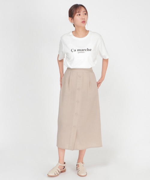 ikka（イッカ）の「ロゴプリントT（Tシャツ/カットソー）」 - WEAR