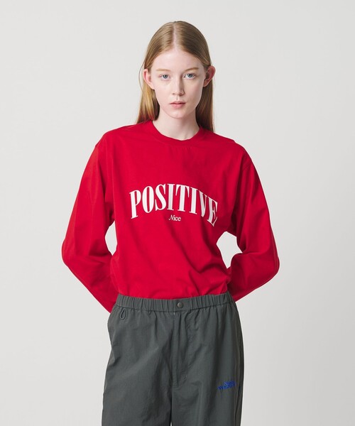 ＜NICE WEATHER＞POSITIVE ロングスリーブTシャツ（Tシャツ/カットソー）｜NICE WEATHER（ナイスウェザー）の ...