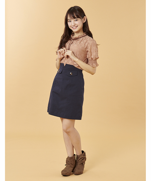 Cherite by PRIME PATTERN（シェリエットバイプライムパターン）の「台形ミニスカート（スカート）」 - WEAR