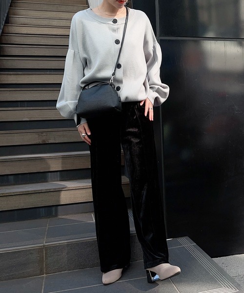 SETUP7（セットアップセブン）の「【SETUP7】ドロップショルダーボリュームスリーブニットカーディガン（カーディガン/ボレロ）」 - WEAR