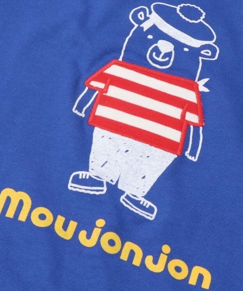 Moujonjon（ムージョンジョン）の「くまプリント半袖Tシャツ（Tシャツ/カットソー）」 - WEAR
