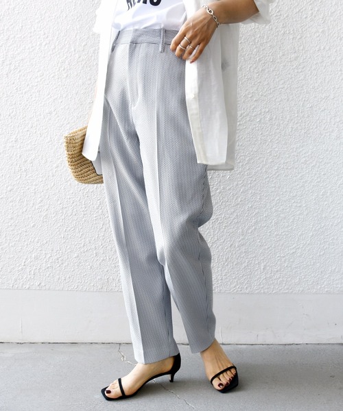 【ZOZO限定】SHIPS.me:シアサッカー スリム テーパード パンツ（その他パンツ）｜SHIPS.me（シップスミー）のファッション通販 ...