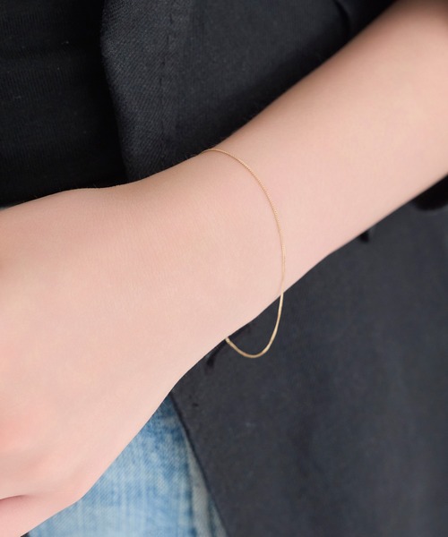 Phoebe（フィービィー）の「【K10】シャインリンクチェーンブレスレット/BOX&ショッパーつき（ブレスレット）」 - WEAR