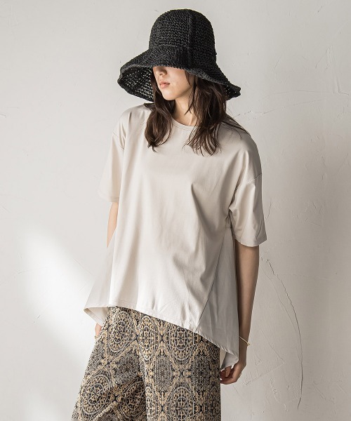 MAYSON GREY（メイソングレイ）の「【WEB限定】前後ドッキングフレアTシャツ≪洗濯機で洗える≫（Tシャツ/カットソー）」 - WEAR