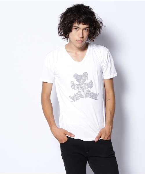 MIDWEST（ミッドウエスト）の「iod by steven trussell MADONNA VネックTシャツ（Tシャツ/カットソー ...