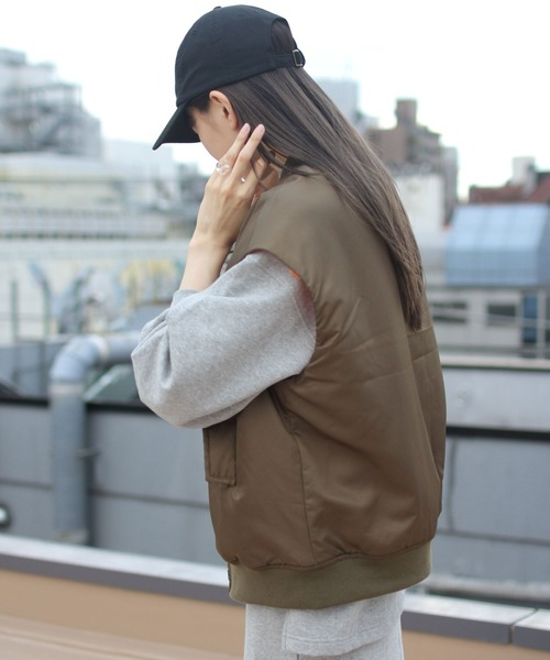 KIFFE（キッフェ）の「KIFFE/キッフェ ビッグフィットMA-1ベスト BIG FIT MA-1 VEST（MA-1）」 - WEAR
