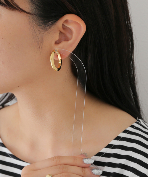 Spick & Span（スピックアンドスパン）の「【JENNY BIRD/ジェニーバード】TONI HINGED HOOP（ピアス（両耳用 ...