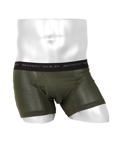 GUNZE（グンゼ）の「ボディワイルド ボディーワイルド body wild BODYWILD GUNZE グンゼ ボクサーパンツ メンズ アンダーウェア 男性下着 ツルツル メッシュ 無地 ...