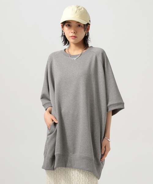 BAYFLOW（ベイフロー）の「[サイドポケット付き]BIG五分袖チュニック（Tシャツ/カットソー）」 - WEAR