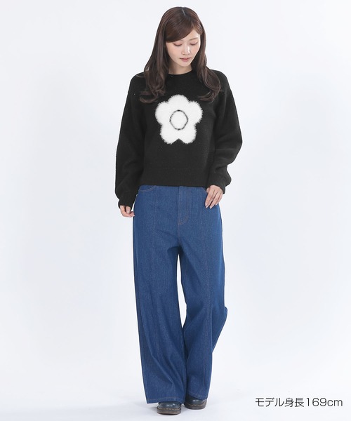 ファーデイジーラメニット プルオーバー（ニット/セーター）｜MARY