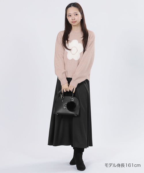 ファーデイジーラメニット プルオーバー（ニット/セーター）｜MARY