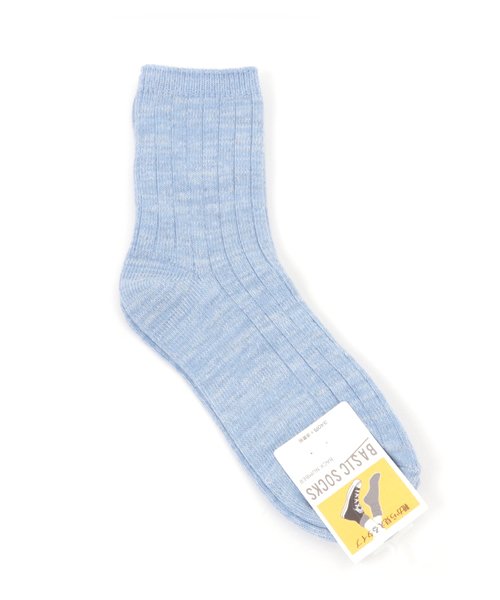 Right-on（ライトオン）の「【BASIC SOCKS】リブデニムカラーソックス（ソックス/靴下）」 - WEAR