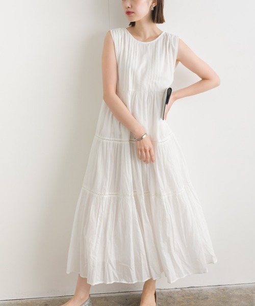 Terrace(テラス)の「ティアードノースリワンピース(ワンピース)」 Wear