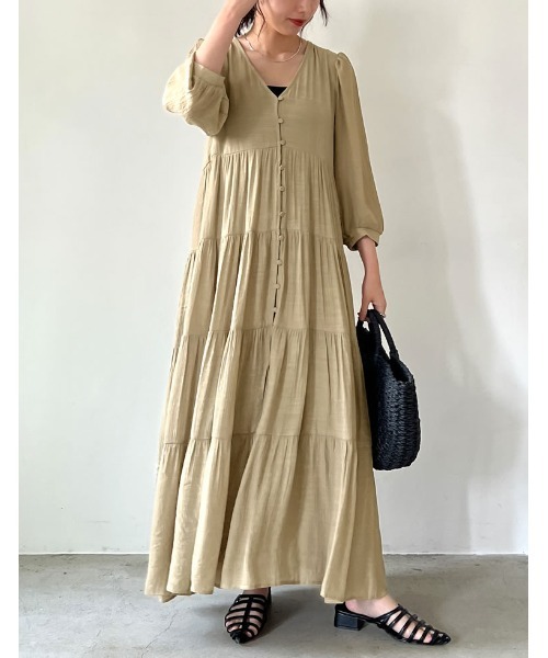 【セール/ブランド古着】7分袖ワンピース（ワンピース）｜Re:EDIT（リエディ）のファッション通販 - ZOZOUSED