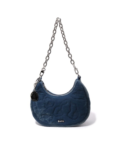 CAMO QUILTING DENIM MOON SHAPE BAG（ハンドバッグ）｜A BATHING APE（アベイシングエイプ）の ...