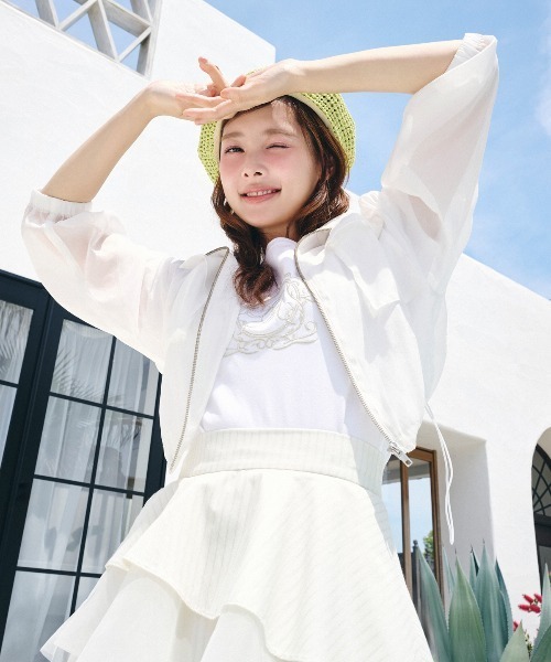 REDYAZEL（レディアゼル）の「MIXストライプアシメティアードロングスカート（スカート）」 - WEAR