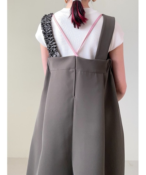 Titilate Valet（ティティレートヴァレット）の「ショルダーフリルコンビネゾン（つなぎ/オールインワン）」 - WEAR