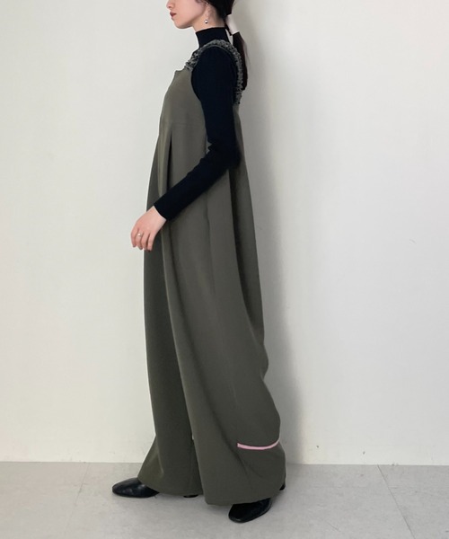 Titilate Valet（ティティレートヴァレット）の「ショルダーフリルコンビネゾン（つなぎ/オールインワン）」 - WEAR