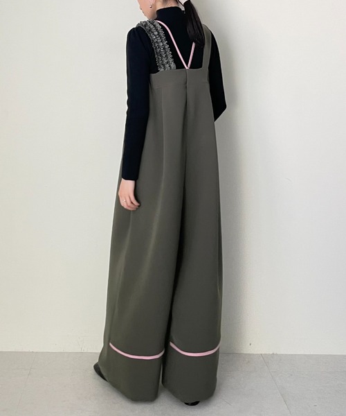 Titilate Valet（ティティレートヴァレット）の「ショルダーフリルコンビネゾン（つなぎ/オールインワン）」 - WEAR