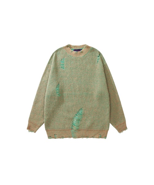 U:UME（ユーム）の「Flecked Broken Design Sweater（ニット/セーター）」 - WEAR