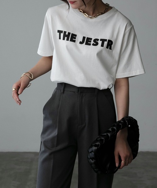 Anss.me（アンスミー）の「【Anss.me】ゴシックロゴプリントTシャツ（Tシャツ/カットソー）」 - WEAR