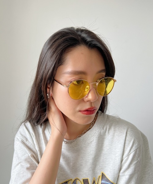 CLEA（クレア）の「サークルフレーム カラーサングラス（サングラス）」 - WEAR