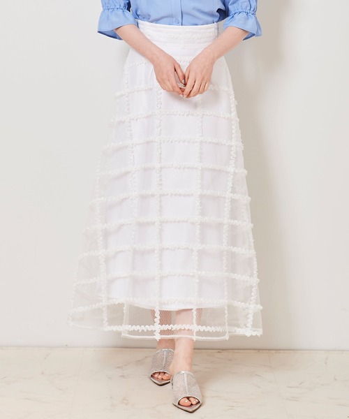 31 Sons de mode（トランテアン ソン ドゥ モード）の「チェックチュールスカート（スカート）」 - WEAR