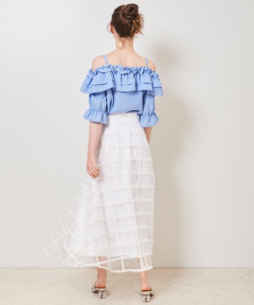 31 Sons de mode（トランテアン ソン ドゥ モード）の「チェックチュールスカート（スカート）」 - WEAR