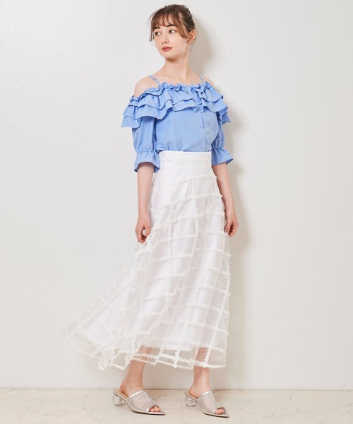 31 Sons de mode（トランテアン ソン ドゥ モード）の「チェックチュールスカート（スカート）」 - WEAR