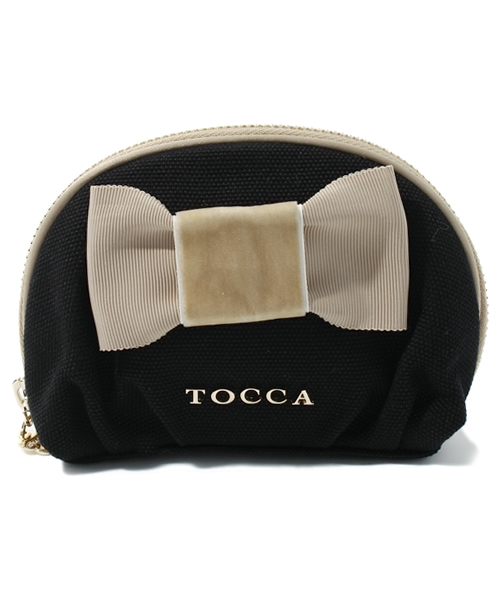 TOCCA（トッカ）の「CANVAS BORDER POUCH（S）ポーチ（ポーチ）」 - WEAR