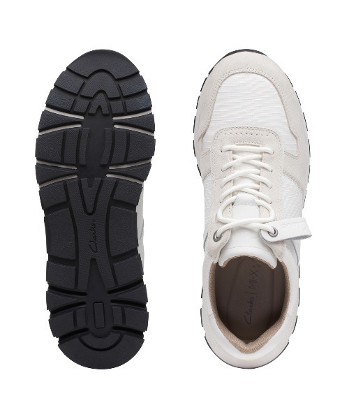 Clarks（クラークス）の「【ネット限定】 MoveLite Race / ムーブライトレース（ホワイト）（スニーカー）」 - WEAR