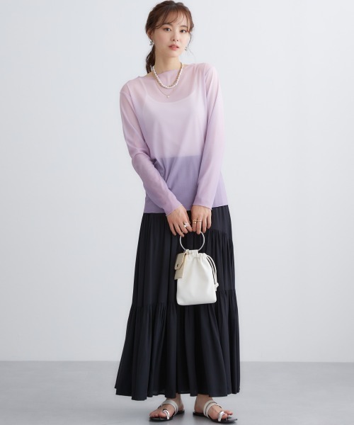 miclat（ミクラ）の「大きいサイズ シアーグラデーションインナー miclat（Tシャツ/カットソー）」 - WEAR