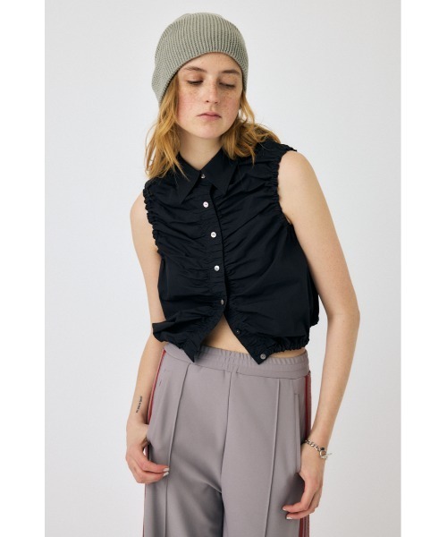 【セール】GATHER SLEEVELESS シャツ（シャツ/ブラウス）｜MOUSSY（マウジー）のファッション通販 - ZOZOTOWN