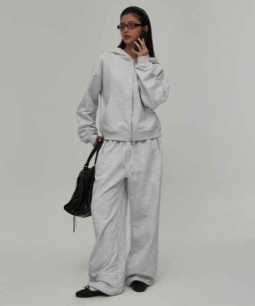 BLACKUP（ブラックアップ）の「[B-BASIC] ヘビースウェットワイド2WAYパンツ（スウェットパンツ）」 - WEAR