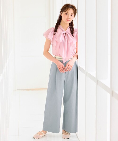 Feroux（フェルゥ）の「【洗える】リボンタイフリルブラウス（シャツ/ブラウス）」 - WEAR