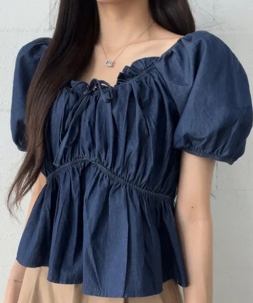 GEMEDA（ジェメダ）の「パフスリーブフリルブラウス（シャツ/ブラウス）」 - WEAR
