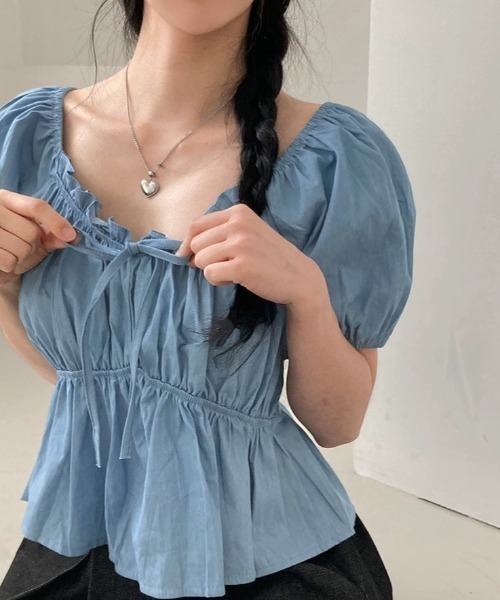 GEMEDA（ジェメダ）の「パフスリーブフリルブラウス（シャツ/ブラウス）」 - WEAR