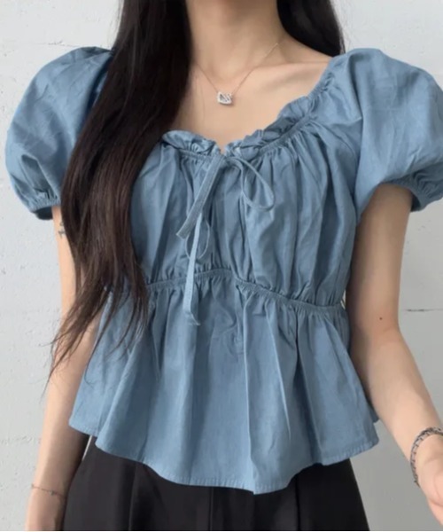 GEMEDA（ジェメダ）の「パフスリーブフリルブラウス（シャツ/ブラウス）」 - WEAR