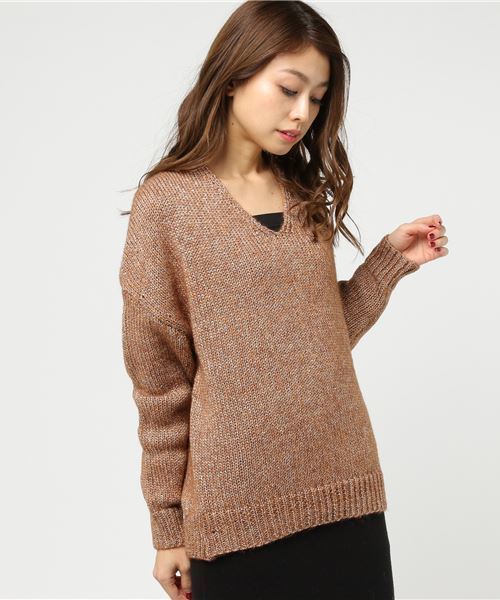 SLOBE IENA（スローブイエナ）の「ラメオーバーニット （ニット/セーター）」 - WEAR