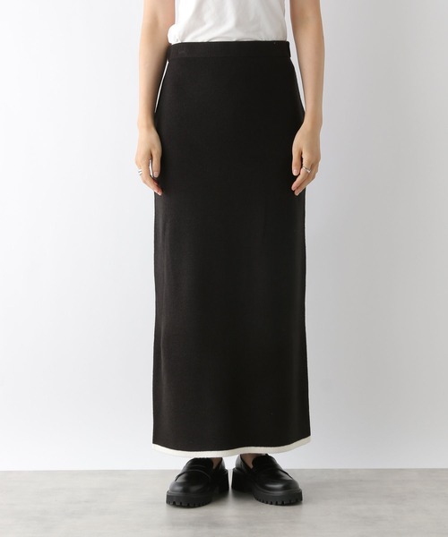 LEPSIM（レプシィム）の「12ゲージ配色ニットスカート 133273（スカート）」 - WEAR