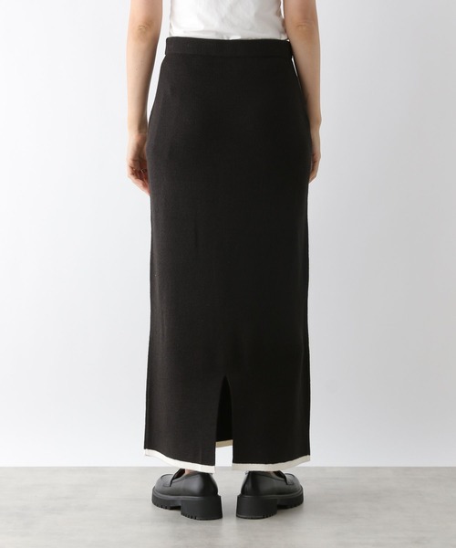 LEPSIM（レプシィム）の「12ゲージ配色ニットスカート 133273（スカート）」 - WEAR