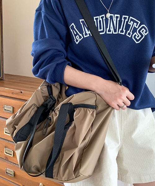 florist（フローリスト）の「【2WAY/3WAY】【A4収納可】ドロストカジュアルナイロントートバッグ/ボストンバッグ/ショルダーバッグ（ボストンバッグ）」 - WEAR