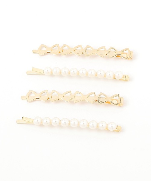 【セール】モチーフ4SETヘアピン[tiny tiny(ティニーティニー)]（ヘアピン）｜tiny tiny（ティニーティニー）のファッション通販 - ZOZOTOWN