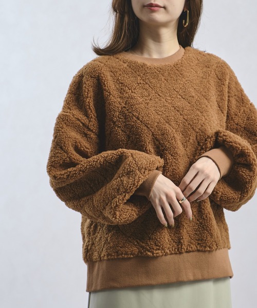 acro（アクロ）の「キルティングボアスウェット/AC1253（スウェット）」 - WEAR