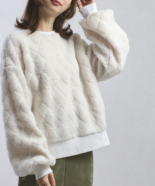 acro（アクロ）の「キルティングボアスウェット/AC1253（スウェット）」 - WEAR